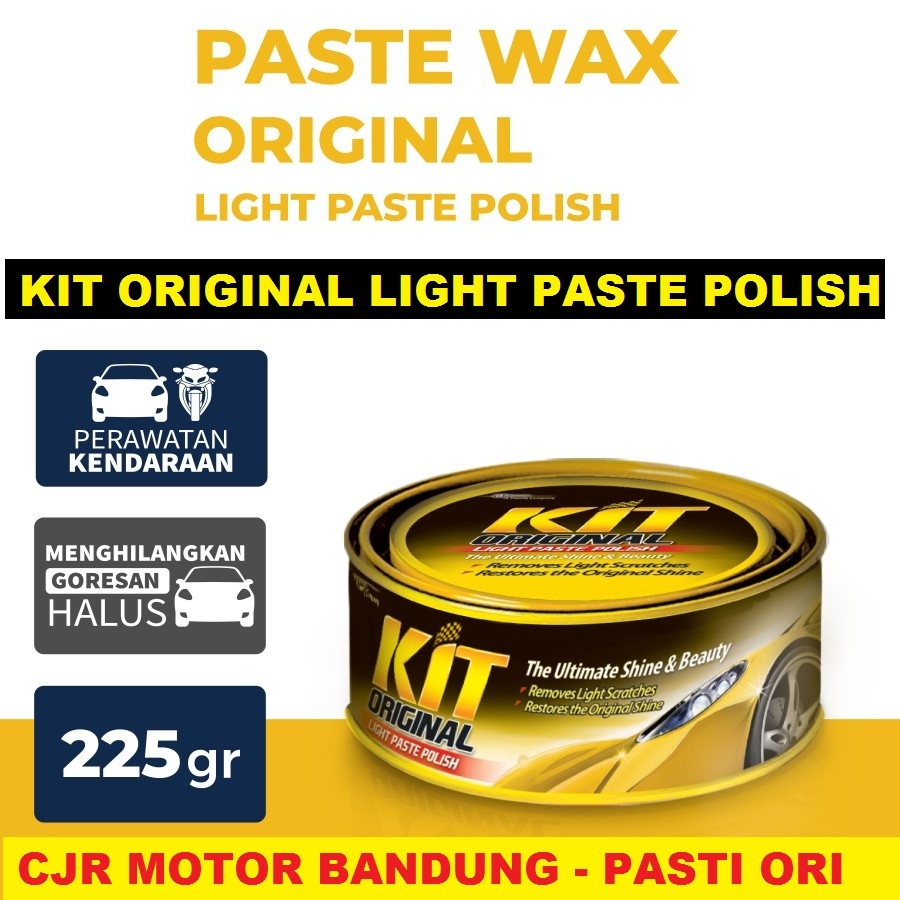 Jual WAX KIT ORIGINAL PASTE POLISH 225gr kit wax pasta kaleng kuning ...