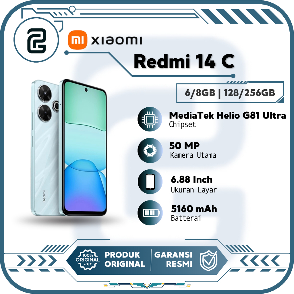 Jual Xiaomi Redmi 14C NFC [6GB+128GB] [8GB+256GB] - Garansi Resmi ...