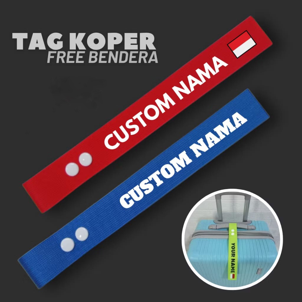Jual Custom Nama Sablon Tag Koper Luggage Tag Bag Gantungan Koper Untuk ...