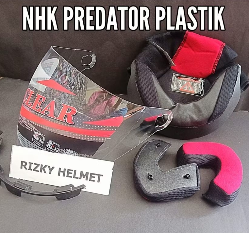 Jual Busa Helm NHK Predator Plastik, PREDATOR Kancing Plastik + Kaca ...