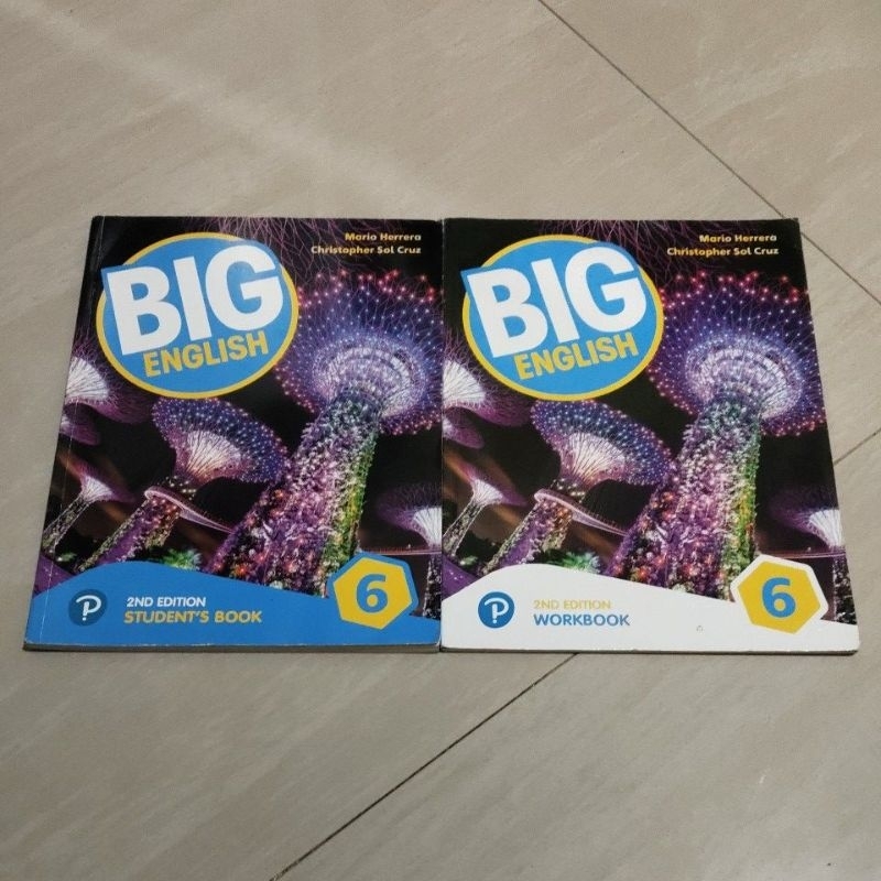 Jual 2 BUKU ORI BIG ENGLISH STUDENTS BOOK & WORKBOOK 6 PENERBIT PEARSON ...