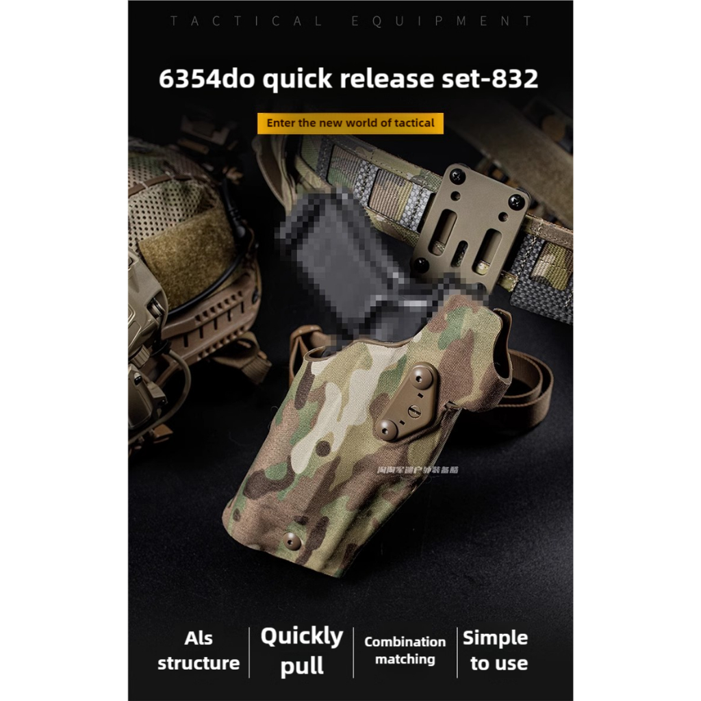 Jual 6354DO quick pull out Glock G17 with light tactical waist cover ...