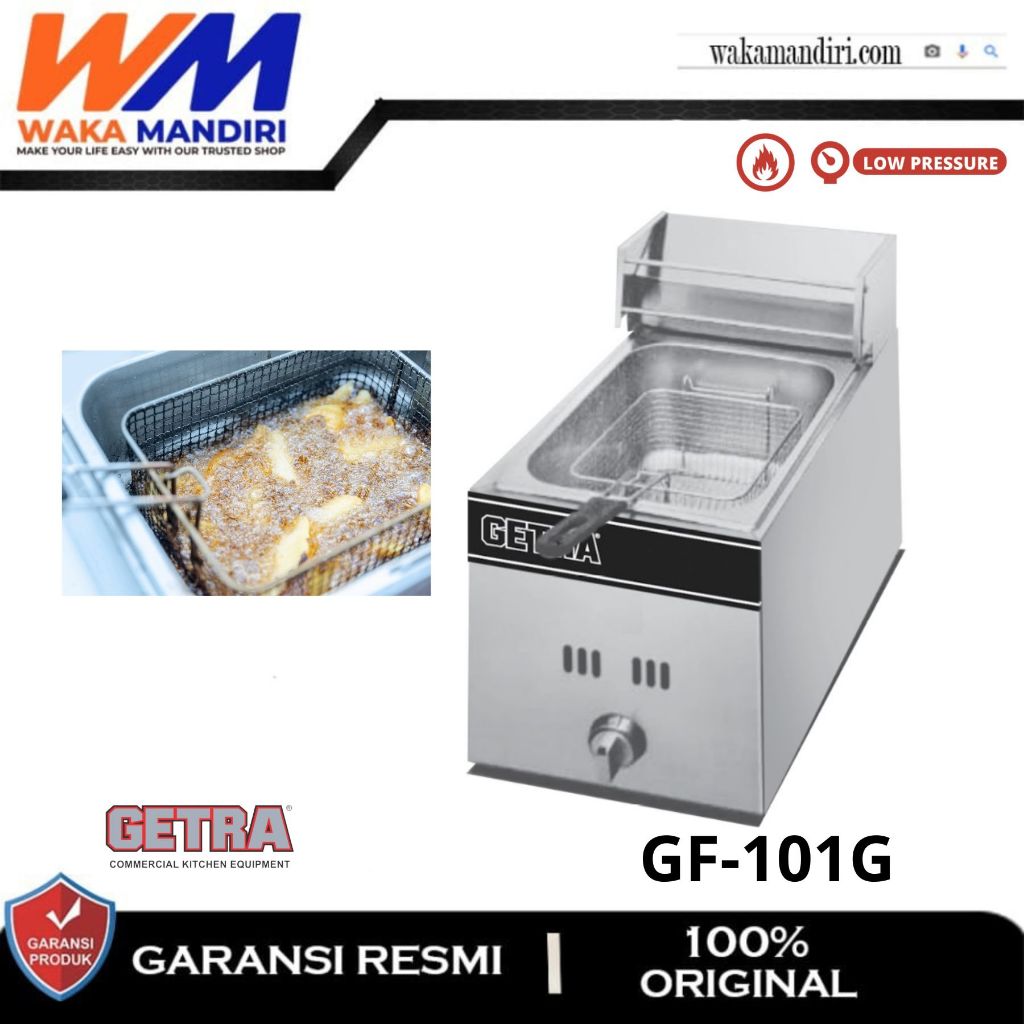 Jual Deep Fryer Gas GETRA GF-101G Penggorengan 1 Tank GF 101G | Shopee ...