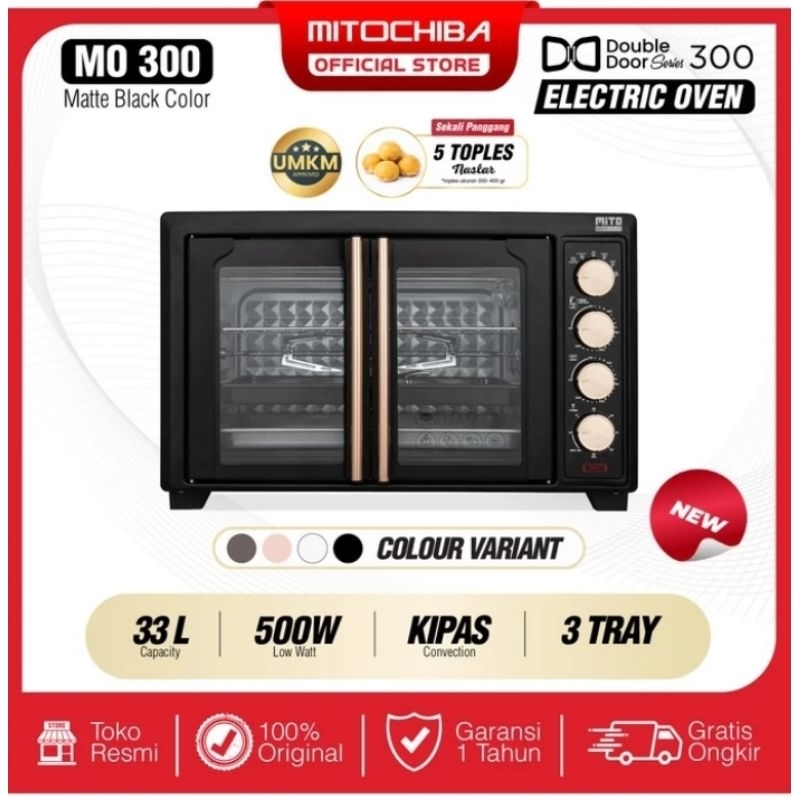 Jual MITO Electric Oven Mo 300 MO300 Double Door 33L | Oven Listrik ...
