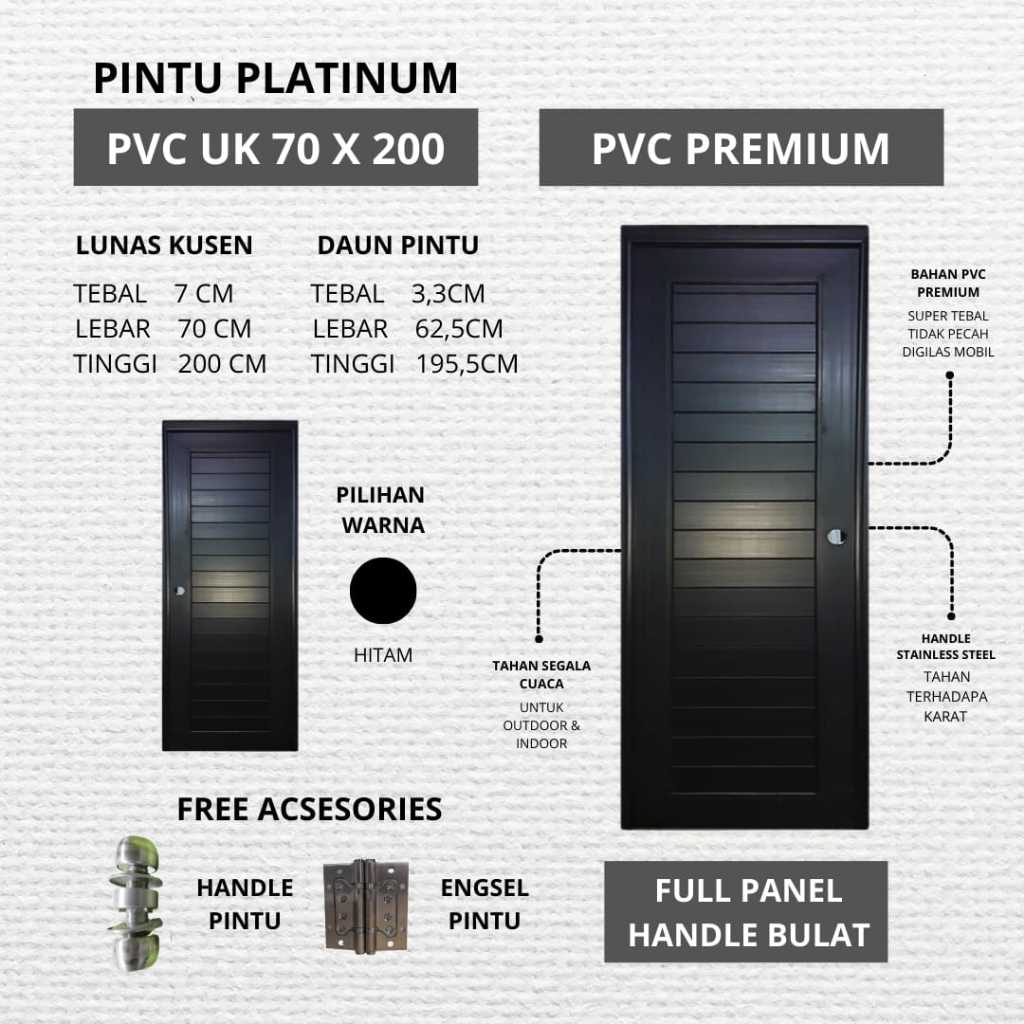 Jual Pintu Marlin Pvc Handle Bulat | Shopee Indonesia