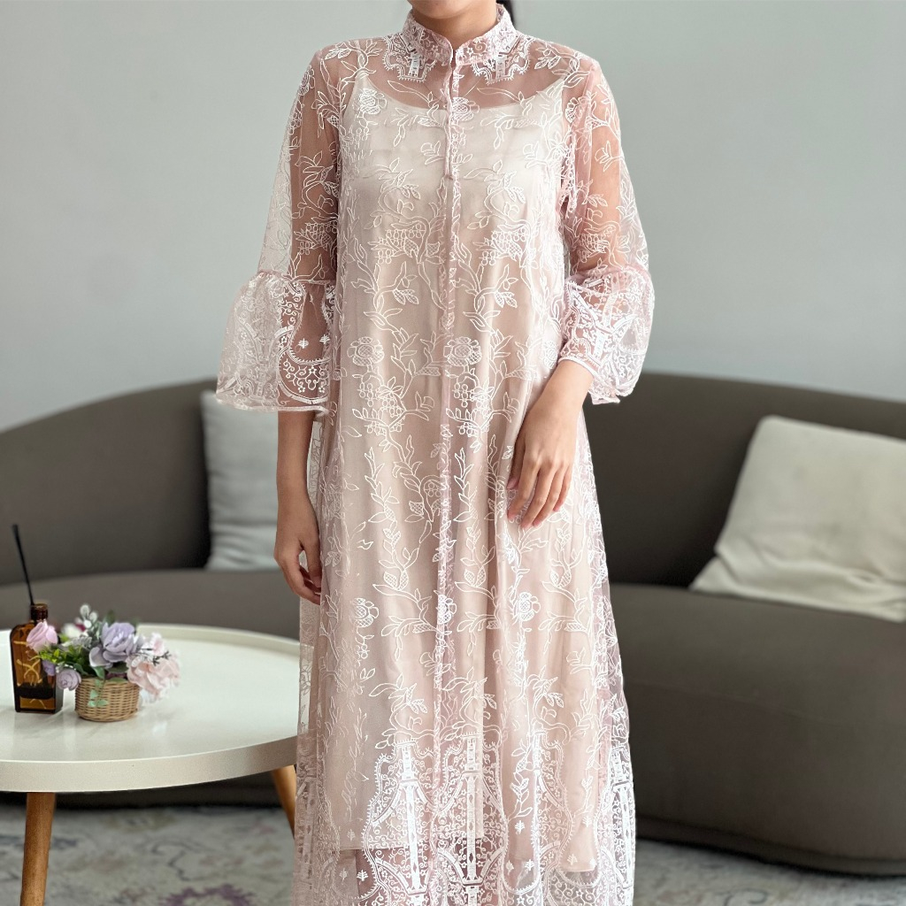 Jual Dresshaus ALUNA Andayani Dress | Dress Pesta Wanita Brokat Lace ...