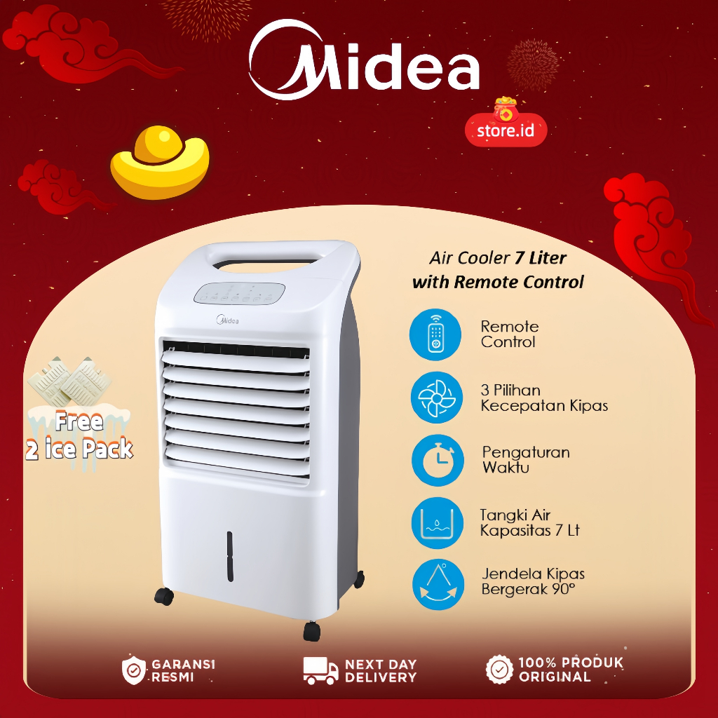 Jual Midea Air Cooler AC120-U 7 Liter Penyejuk Ruangan Listrik | Shopee ...