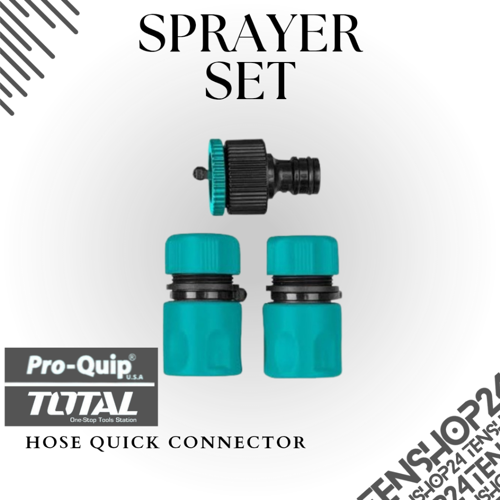 Jual Sambungan Selang Air Taman Merk TOTAL / Hose Quick Connector 1/2 ...