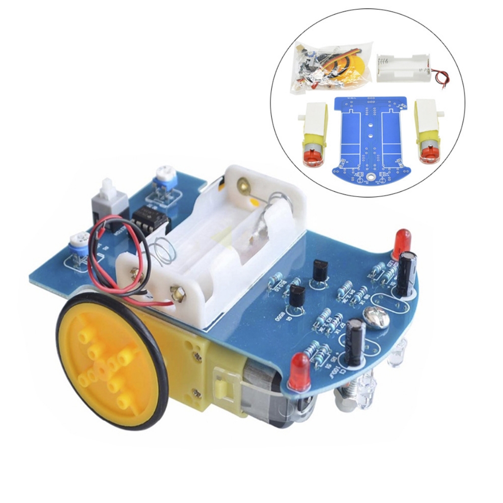 Jual Analog Circuit Automatic Intelligent Tracking Car Electronic Kit ...