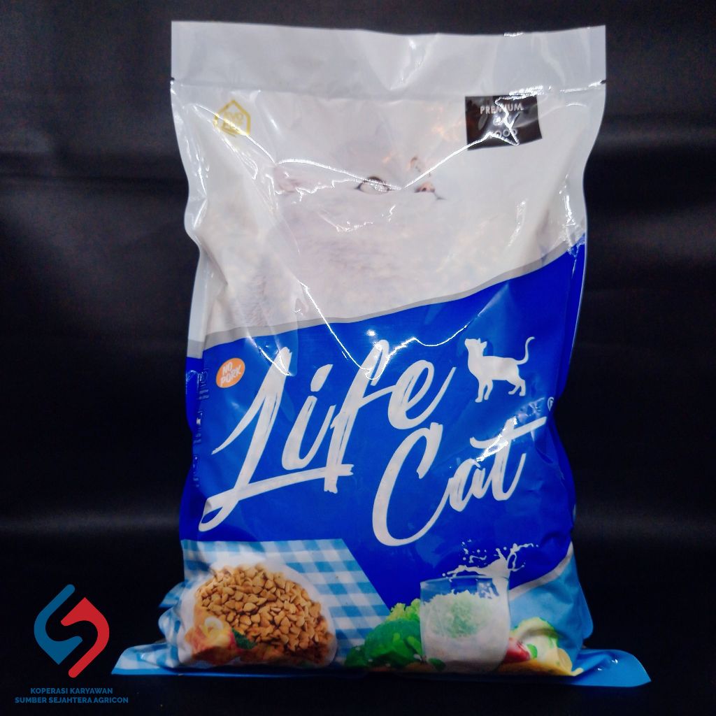 Jual Life Cat - Premium Cat Dry Food ukuran 1 KG. | Shopee Indonesia