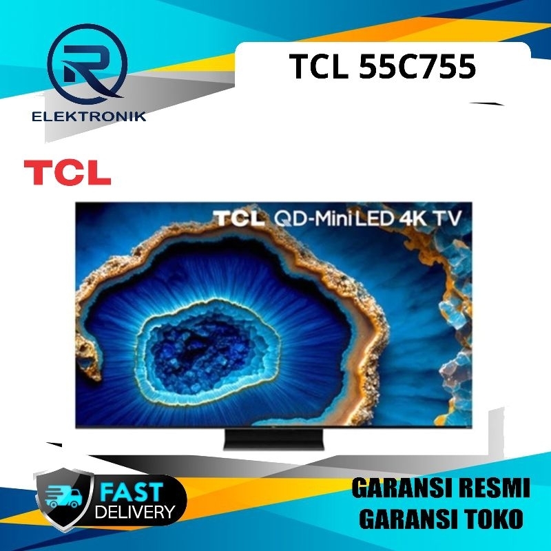 Jual TCL 55C755 SMART ANDROID TV 55 INCH QD-MINI LED 4K UHD 55C755 ...