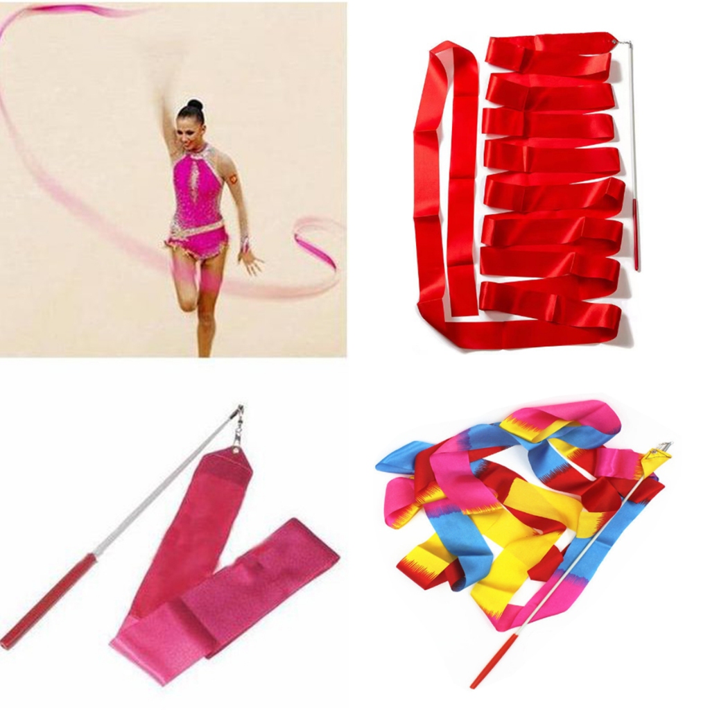 Jual Pita senam ritmik tongkat twirling 2m Twirling Satin + Tongkat ...
