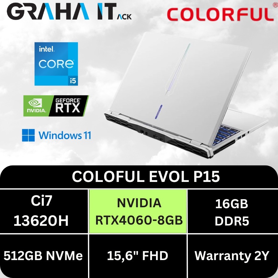 Jual Laptop Gaming COLORFUL EVOL P15-23 i7-13620H RTX4060 512GB SSD ...