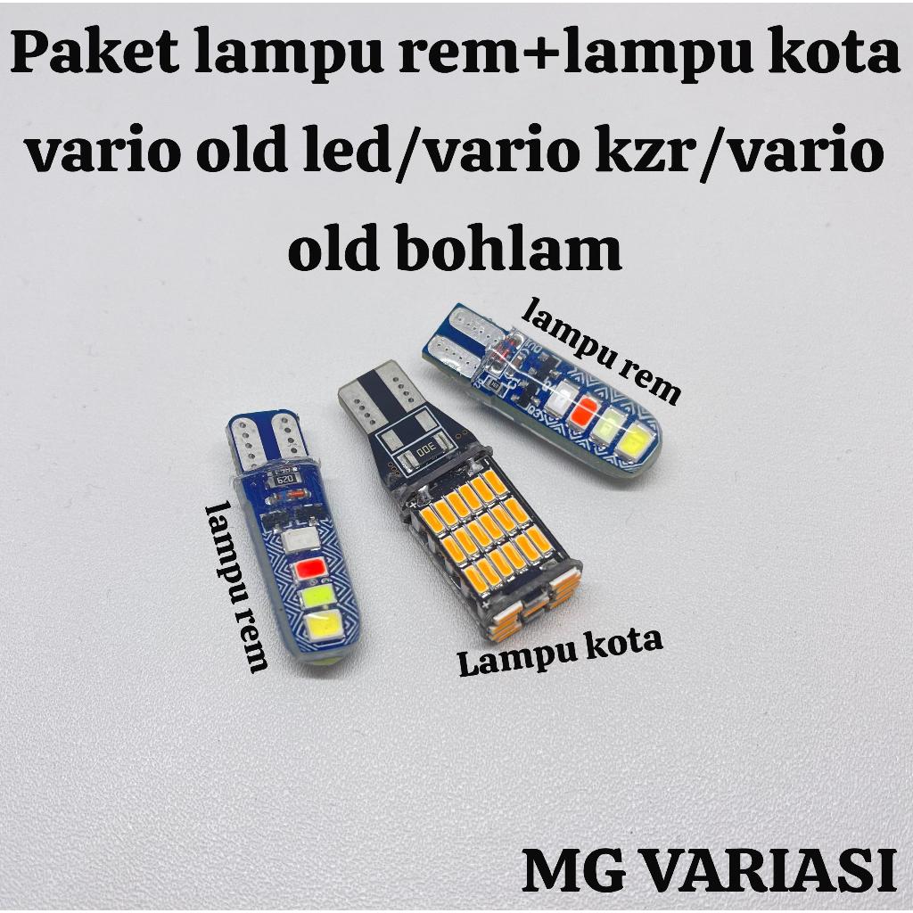 Jual Paket Lampu Rem + Lampu Kota Vario Old LED Vario KZR Bohlam dan ...