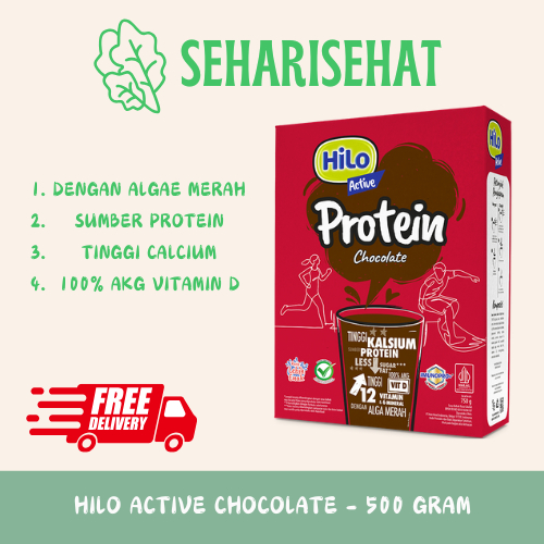 Jual HiLo Active Chocolate 500g - Susu Dewasa Tinggi Kalsium Sumber ...