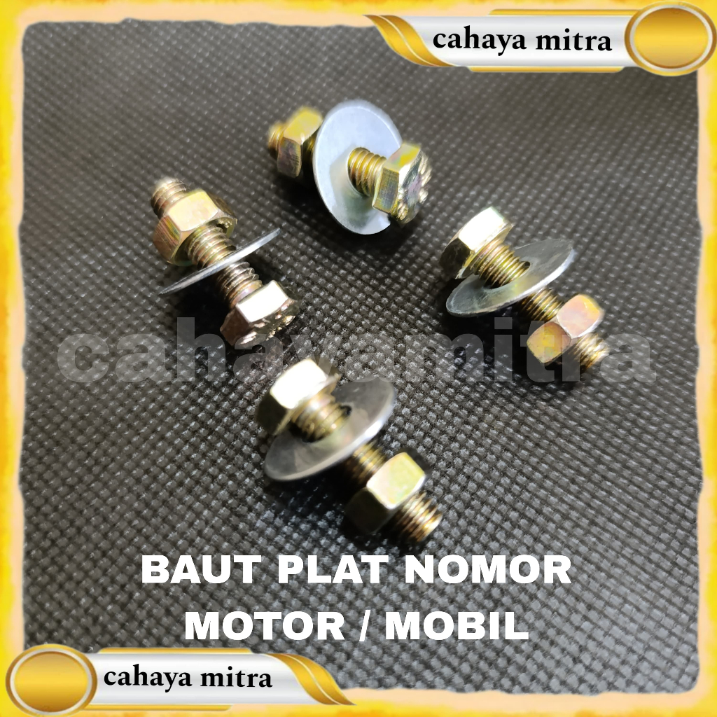 Jual SET BAUT PLAT NOMOR MOTOR DAN PLAT NOMOR MOBIL 4 SET & 1 SET ...