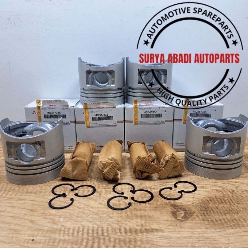 Jual PISTON SET FIM OS STD MITSUBISHI L300 DIESEL 4D56 L 300 DISEL ...