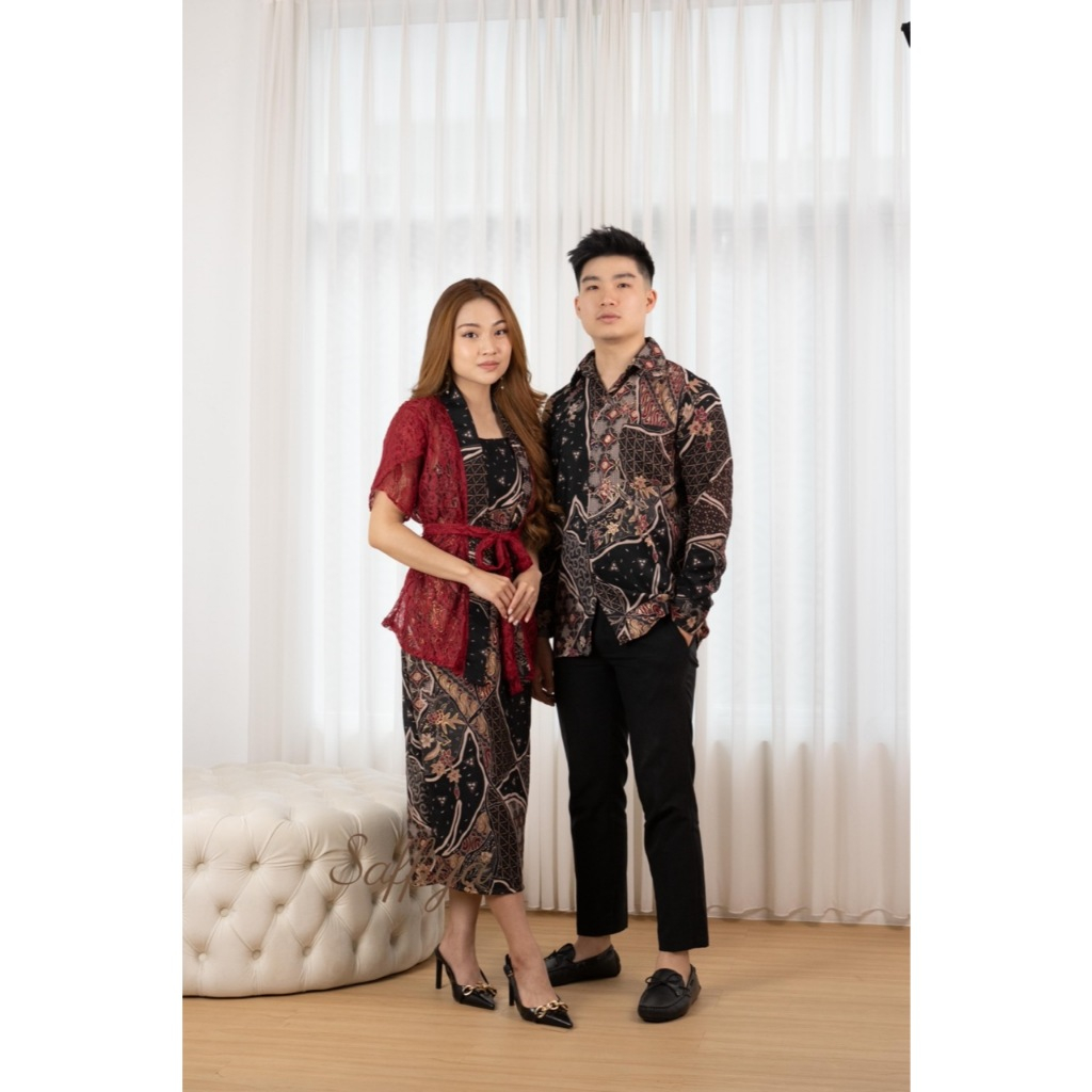 Jual SAFFIYA - DRESS BATIK ARINA (PREMIUM) Batik Couple/ Kemeja Batik ...