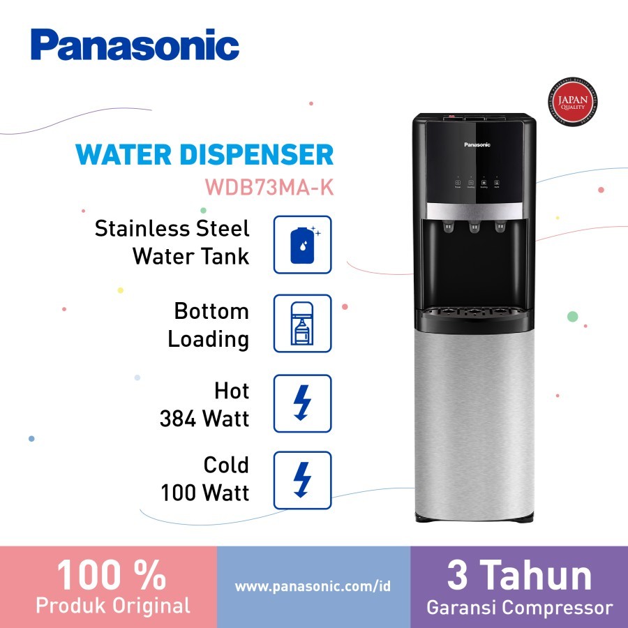 Jual Panasonic Water Dispenser Bottom Load / Galon Bawah Panas dan ...