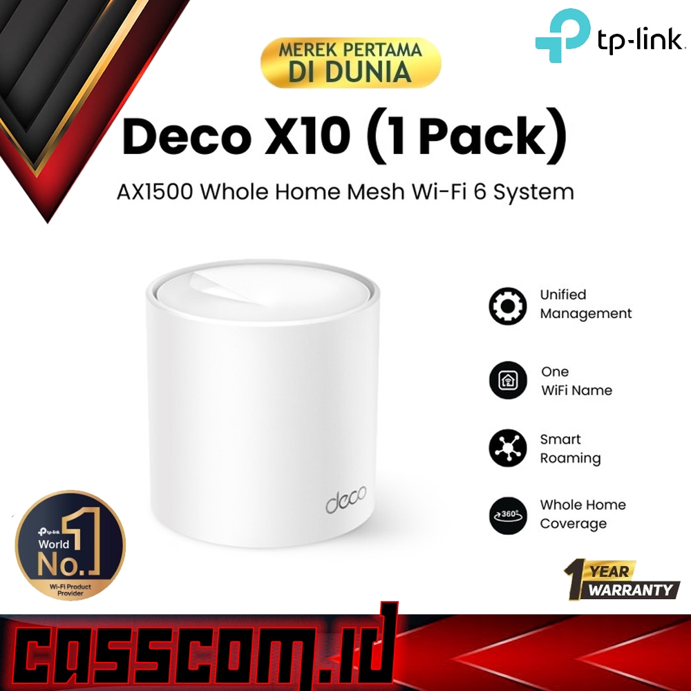 Jual TP-Link Deco X10 1 Pack AX1500 Whole Home Mesh Wi-Fi 6 System ...