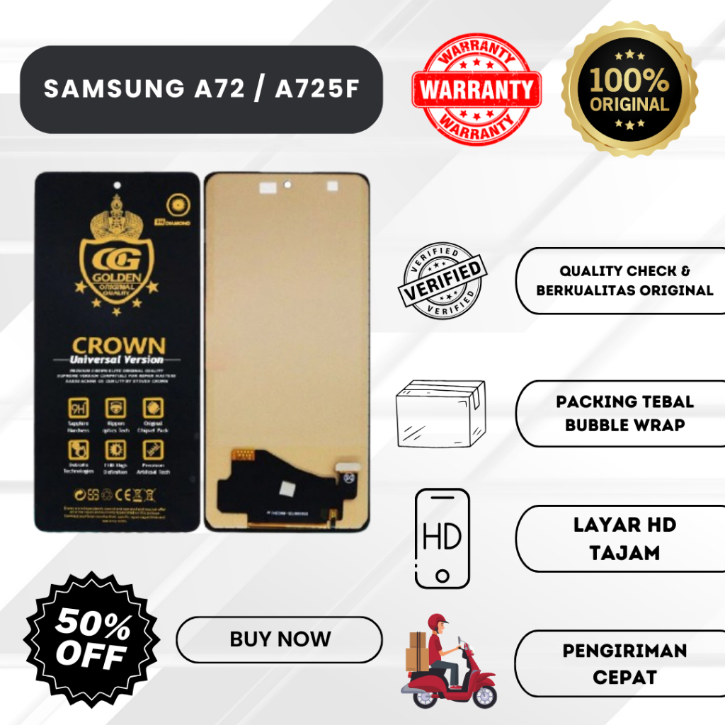 Jual LCD SAMSUNG A72 / A725 / A725F TOUCHSCREEN FULLSET COMPLETE ...