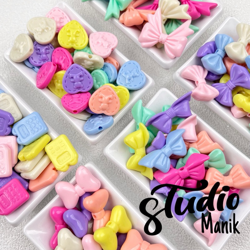 Jual Manik Mote Dress Pita Love Candy Butterfly Pastel (15gr) | Shopee ...