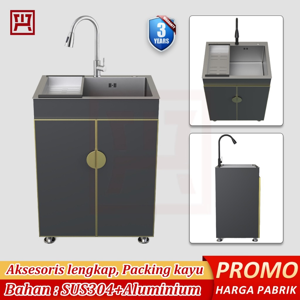 Jual Full Aluminium+Paket Lengkap,Kitchen Sink Cabinet Portable ...
