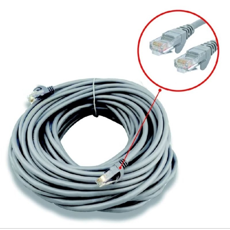 Jual KABEL LAN CAT5 INTERNET 15 METER | Shopee Indonesia
