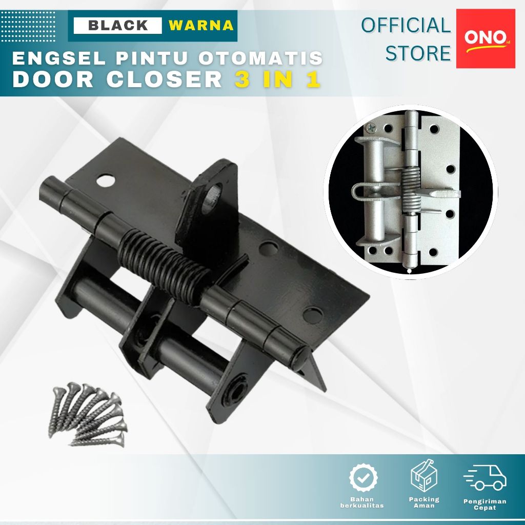 Jual ONOID Engsel Pintu Door Closer 3 in 1 Automatic Stopper Penutup ...