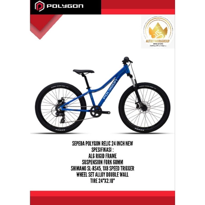 Jual Sepeda Polygon Relic 24 inch New Ready | Shopee Indonesia