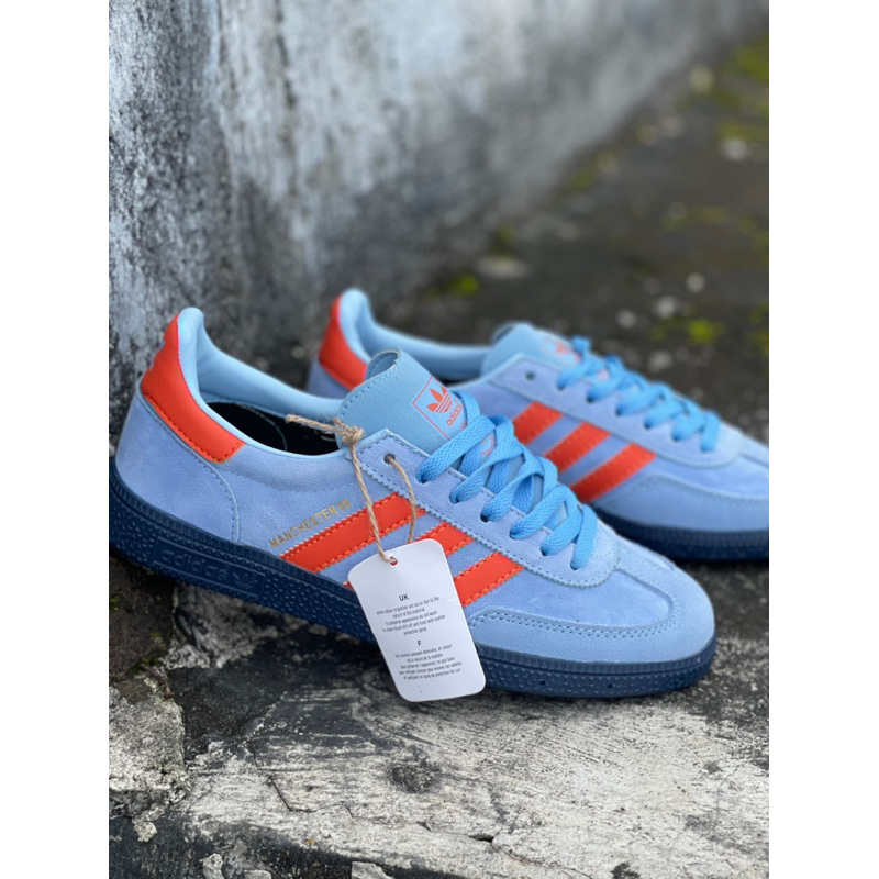 Jual adidas manchester 89 light blue | Shopee Indonesia