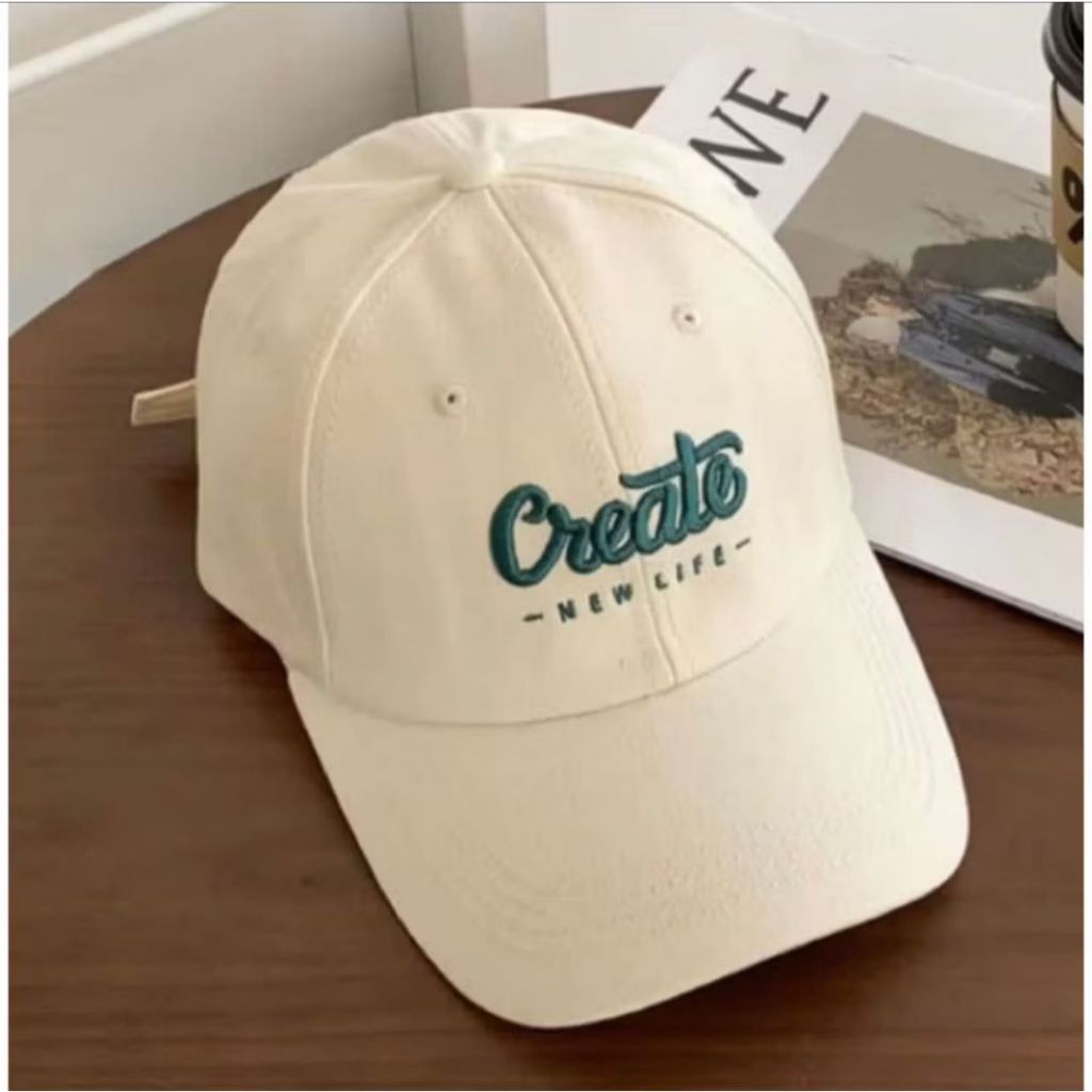 Jual Topi Baseball Bordir Create New Life 2025 Hat Unisex Topi Pria Dan ...