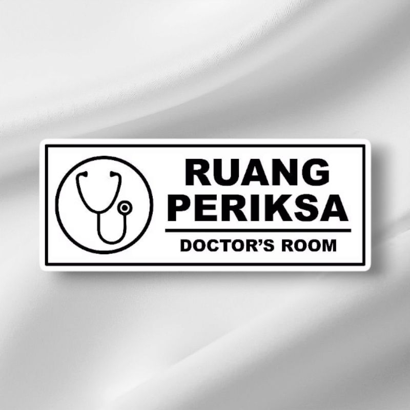 Jual Sign Acrylic Ruang Periksa Dokter | Akrilik nama ruangan | Penanda ...