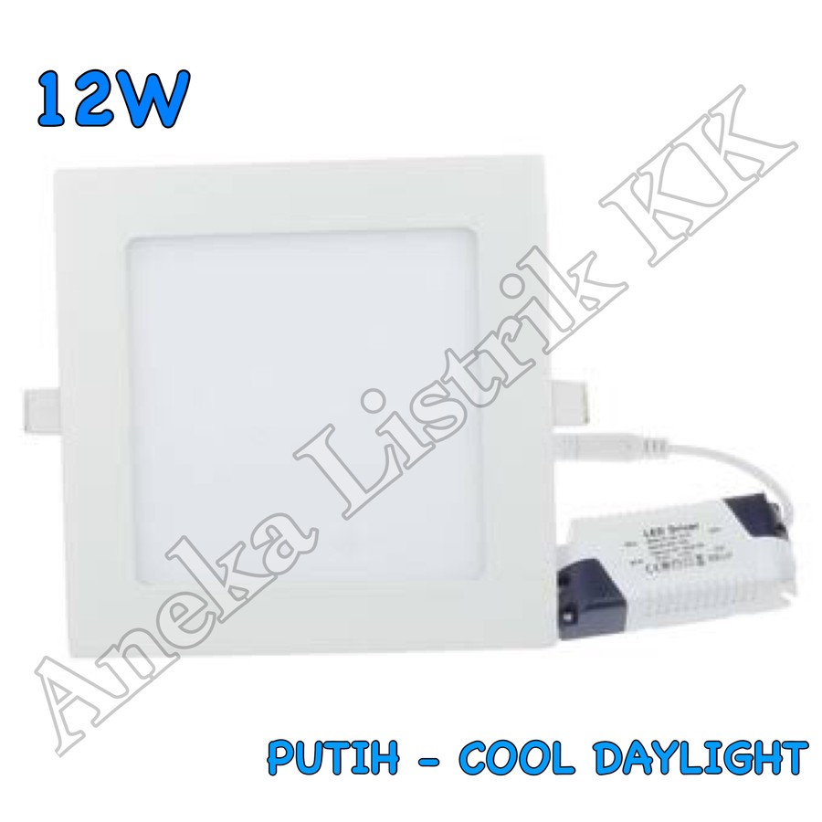 Jual Downlight Panel LED IB KOTAK PUTIH 12w 12watt DL INBOW | Masuk Plafon PANEL 12W KOTAK 6500K ...