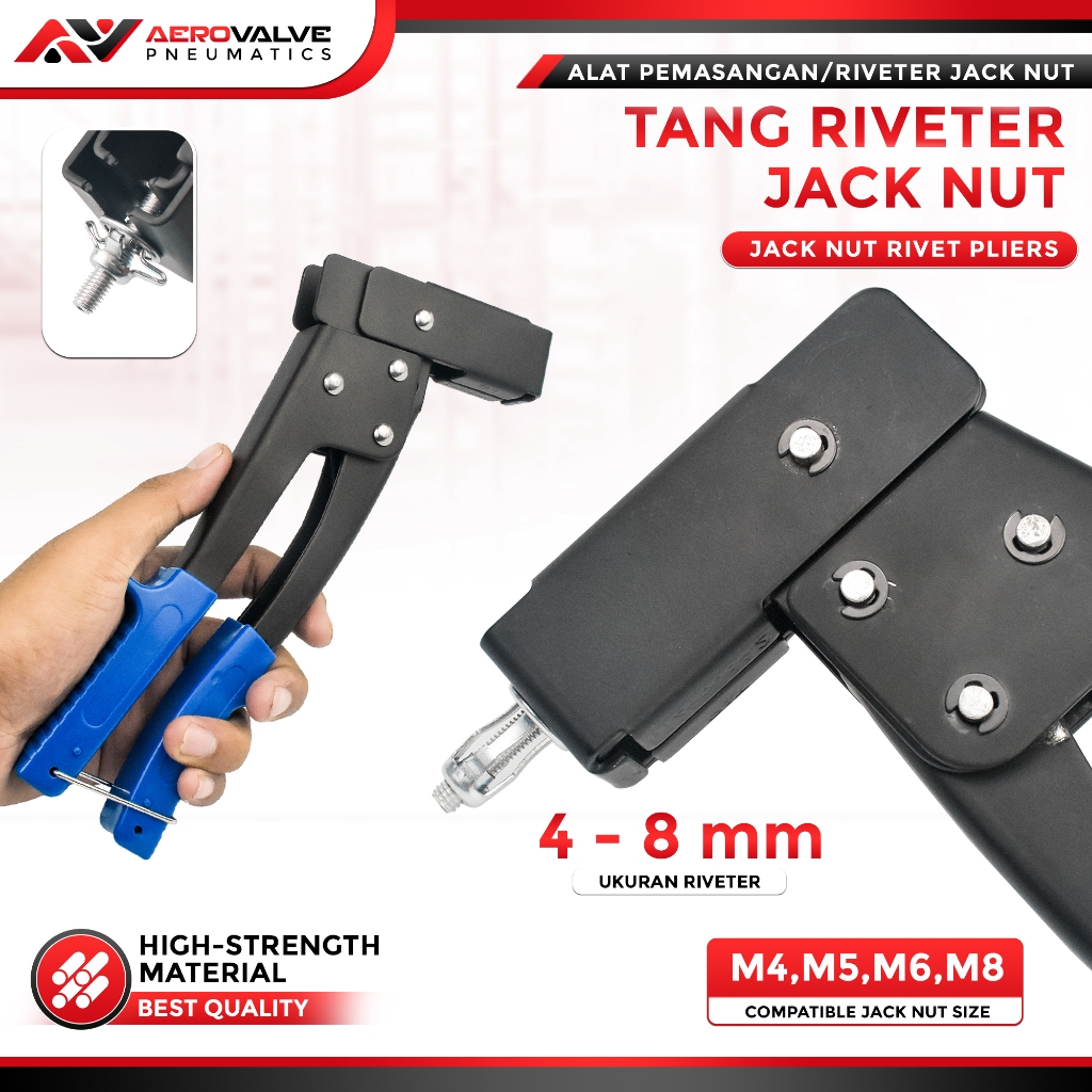 Jual AeroValve Tang Riveter Jack Nut 4-8 mm | Shopee Indonesia