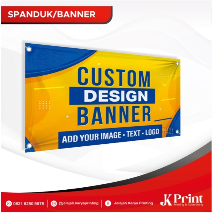 Jual JK PRINT - BANNER SPANDUK CUSTOM/ SIAP CETAK | Shopee Indonesia