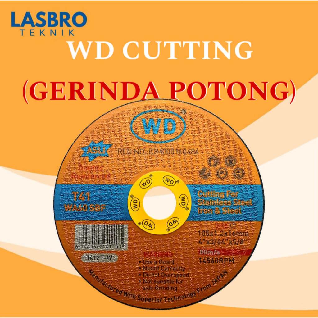Jual BATU GERINDA POTONG (WD) 4 INCH / MATA BATU GRENDA POTONG (WD) 4 ...