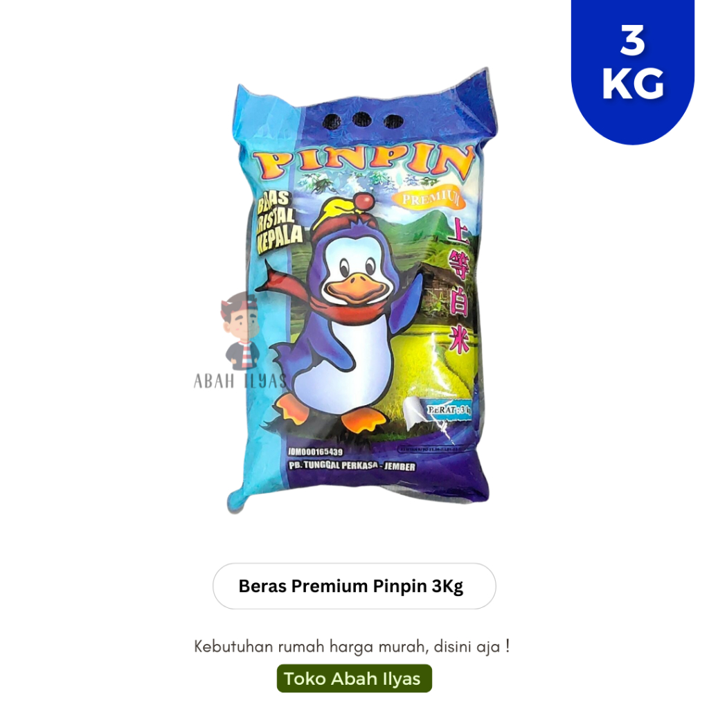 Jual Beras Pinpin Premium Kemasan 3KG | Shopee Indonesia