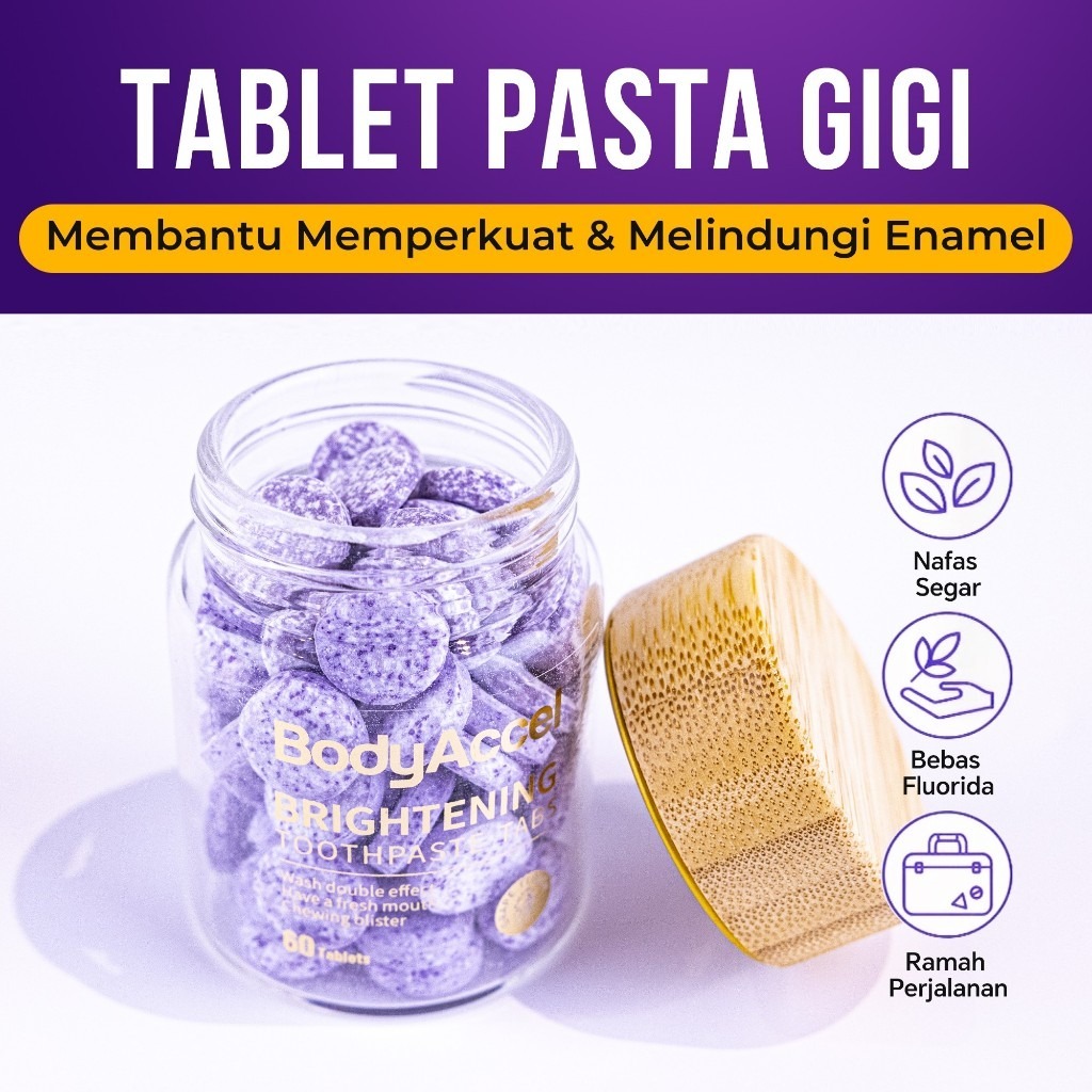 Jual BodyAccel Body accel tablet pasta gigi padat-bahan alami ...