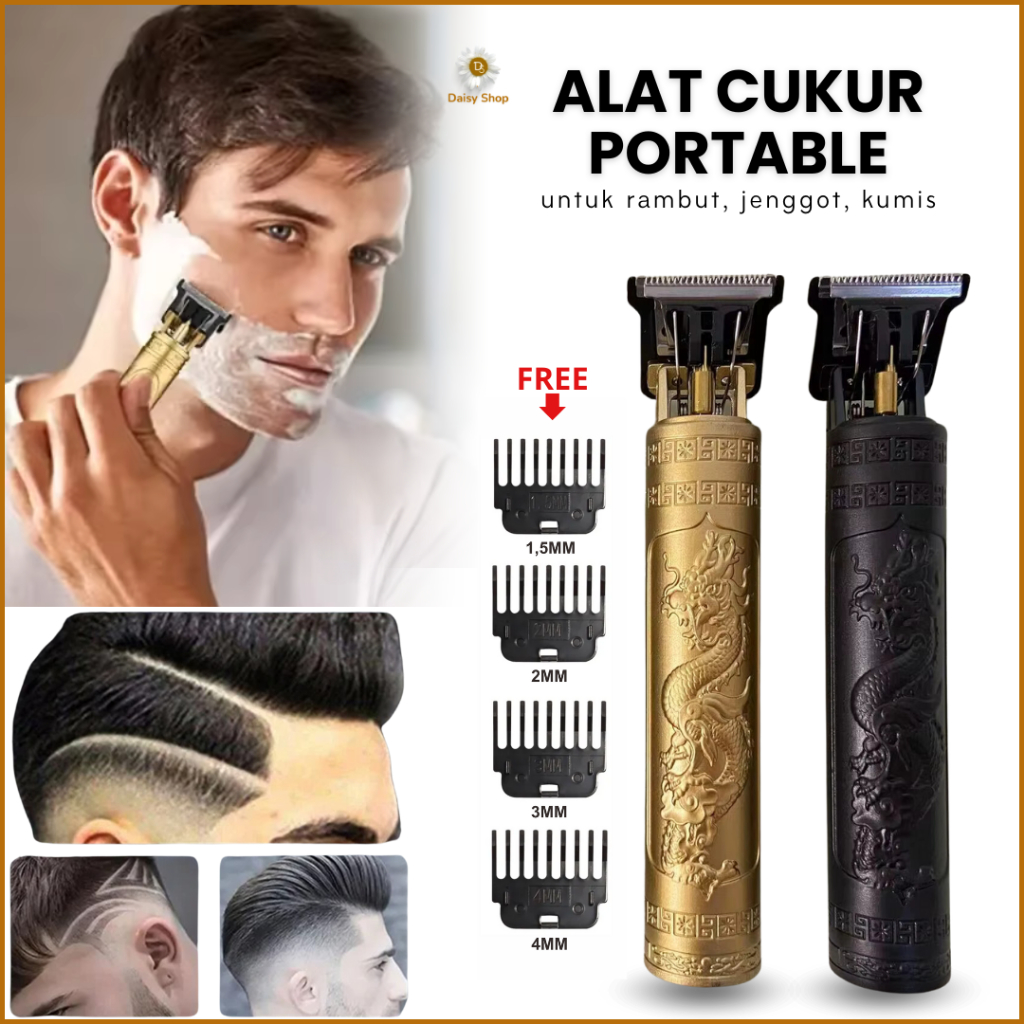 Jual (DS) Alat Cukur Rambut Jenggot Kumis Elektrik Vintage T9 / Pemangkas Rambut | Shopee Indonesia