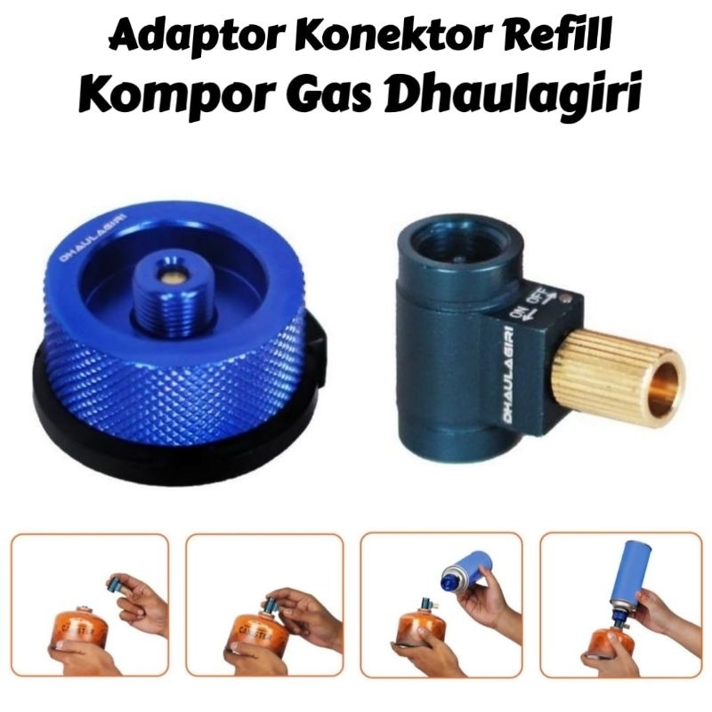Jual adaptor adapter refill Dhaulagiri konektor connector tabung gas ...