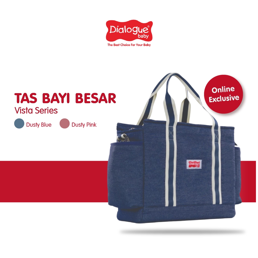 Jual DIALOGUE BABY TAS BAYI BESAR DIAPER BAG MULTIFUNGSI 3IN1 VISTA ...