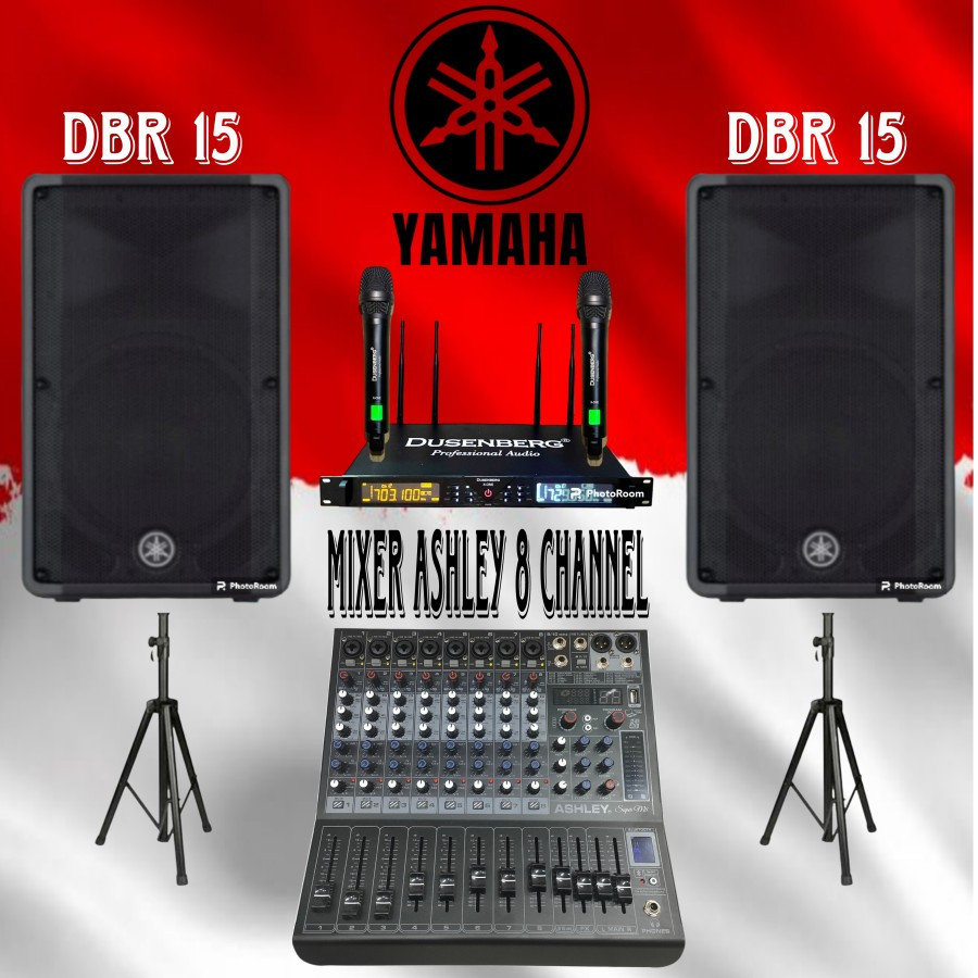 Jual Paket Karaoke Yamaha 15 Inch DBR 15 Upgrade Mixer Ashley 8 Channel ...