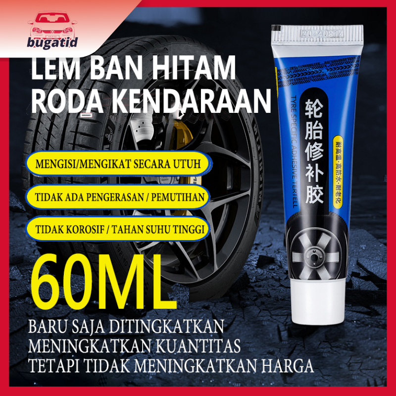 Jual 60ML Lem perbaikan ban Lem Ban Hitam Roda Kendaraan - Lem Ban Roda ...