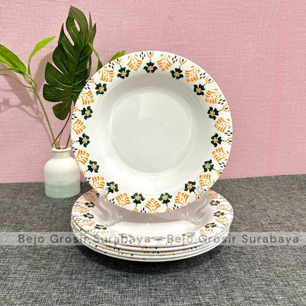 Jual Piring Melamin 9 inch (23cm) 10 inch (25cm)- Piring Makan - Piring ...