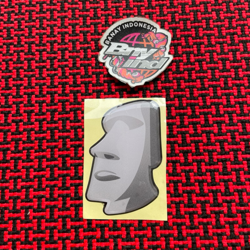 Jual Sticker Stiker Emblem Emot Batu Emoji Batu Timbul | Shopee Indonesia