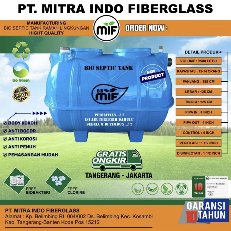 Jual septic tank 2500 liter bio mif | Shopee Indonesia