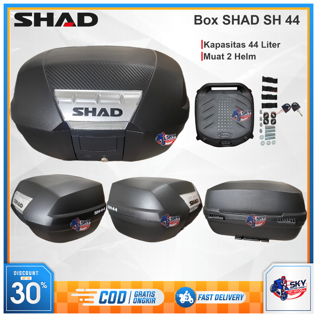 Jual Box Belakang Motor Rear Box SHAD SH44 44 Liter Original Universal ...