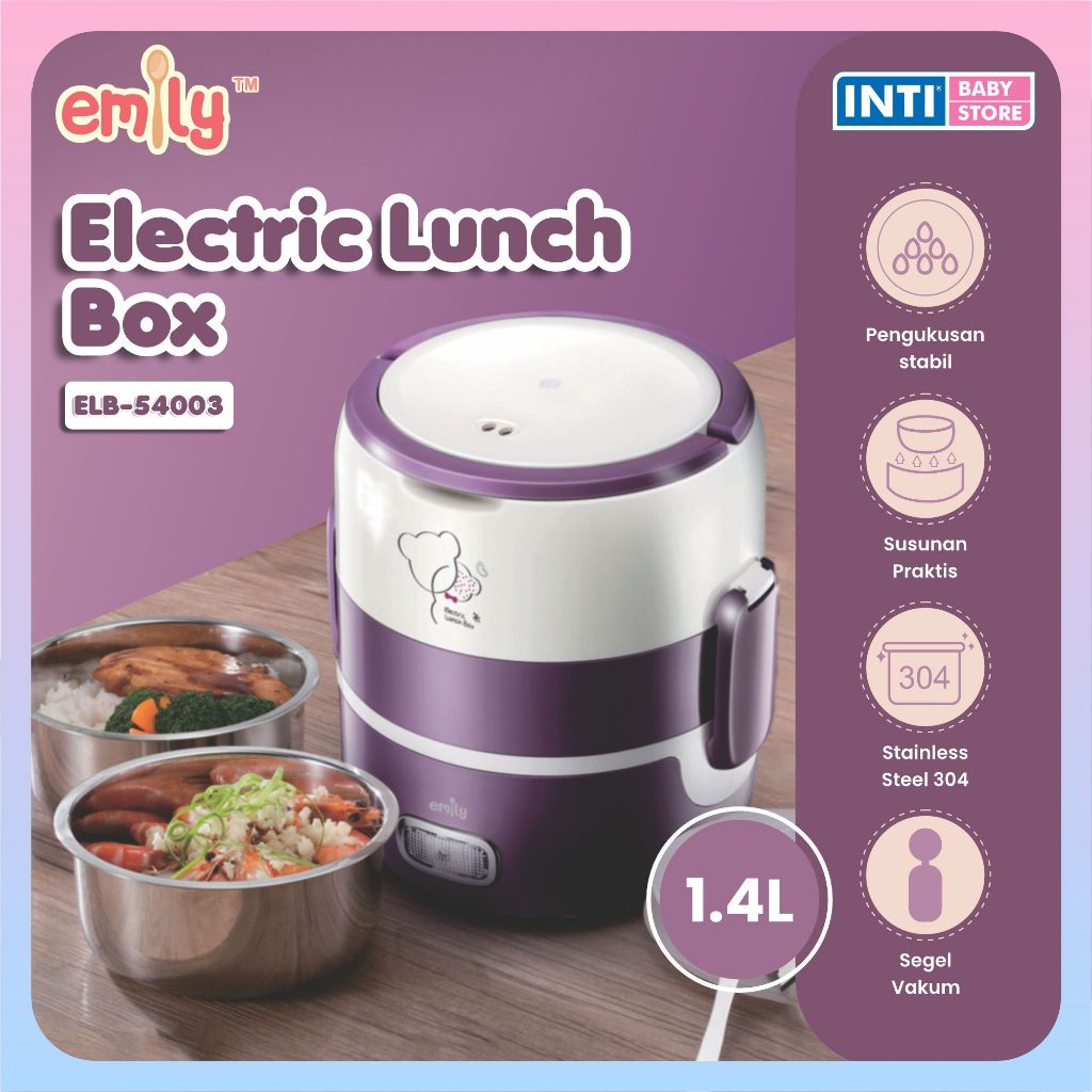 Jual Emily - Electric Lunch Box 1.4L | Electric Cooker Box | Kotak ...