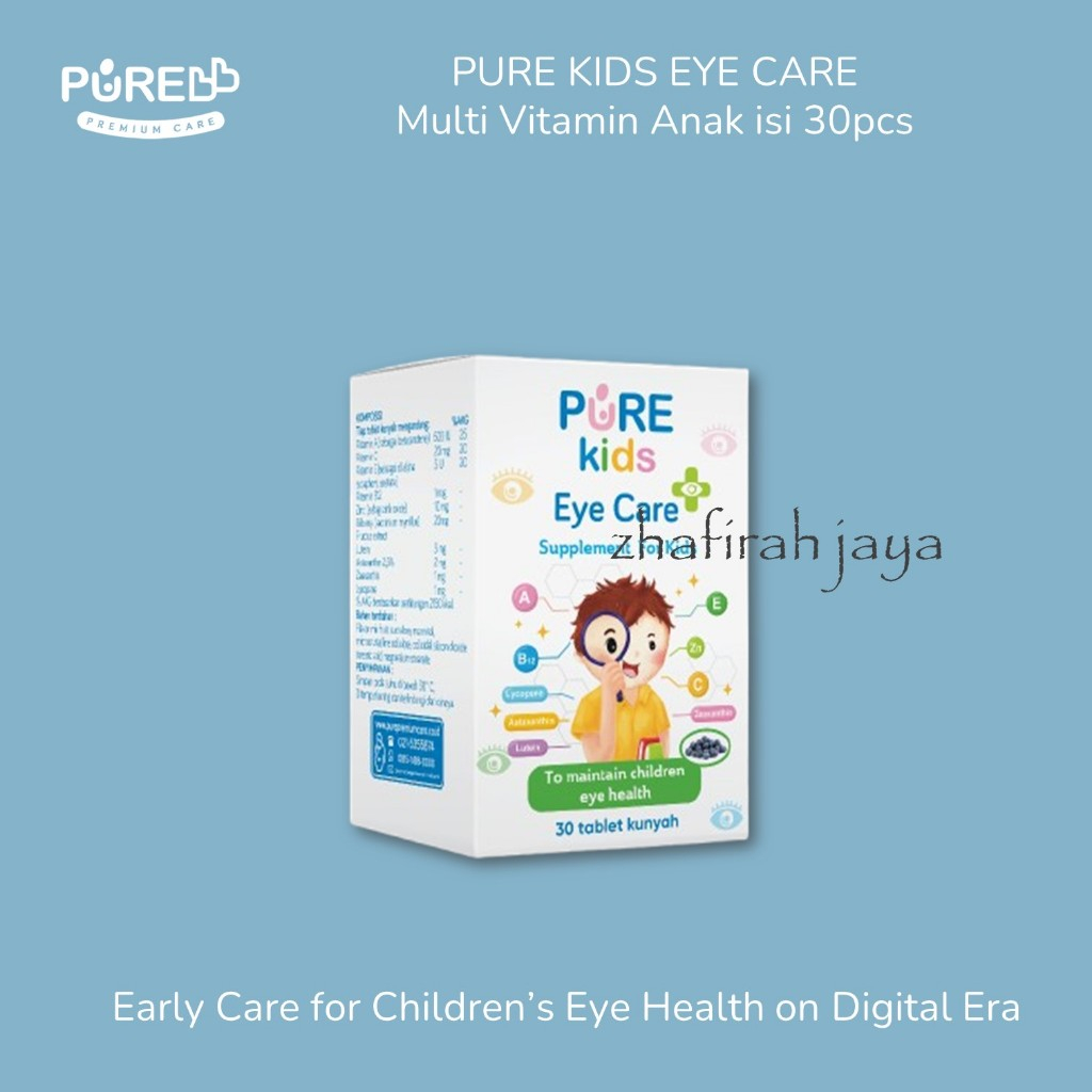 Jual Pure Kids Eye Care 30 Tablet Kunyah Menjaga Kesehatan Mata Anak ...